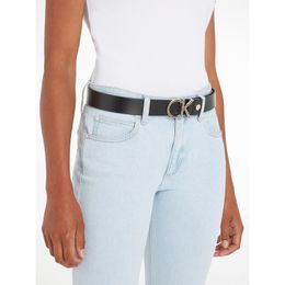 Calvin Klein Damen Lederg&uuml;rtel &raquo;CK ADJ.LOGO BELT 3.5CM&laquo; schwarz