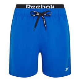 Reebok Damen Badeshorts &raquo;Todd&laquo; mit Kordelzug und elastischem Bund, mit Logo, schnell trocknend, basic blau L, N-Gr