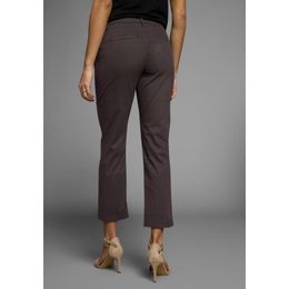 Delmao Damen DELMAO 7/8-Hose mit funktionalen Eingriff- & Ziertaschen schwarz 36 (S), N-Gr