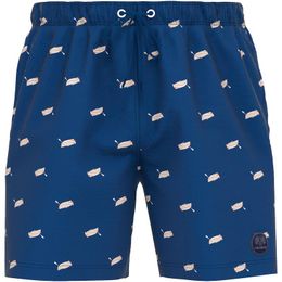 Ceceba Herren Ceceba Badeshorts mit tollem Print f&uuml;r warme Sommertage, bequem, schnelltrocknend blau 4 (S), N-Gr