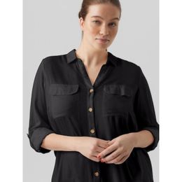 Vero Moda Curve Damen Hemdbluse &raquo;VMBUMPY L/S SHIRT NEW CURVE GA NOOS&laquo; schwarz 48