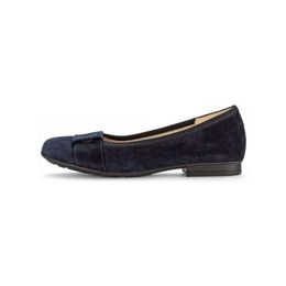 Gabor Comfort Damen Ballerina &raquo; Ballerinas Veloursleder&laquo; blau 37,5