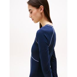Tommy Jeans Damen Jerseykleid &raquo;TJW BODYCON LINEAR MINI DRESS&laquo; blau S (36), N-Gr
