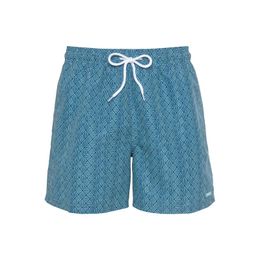 H.I.S. H.I.S Damen Badeshorts mit Alloverdruck blau S, N-Gr