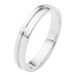 Firetti Unisex Trauring &raquo;Schmuck Geschenk Gold 750 Hochzeit Ehering "LIEBE"&laquo; Made in Germany, wahlweise mit oder ohne Brillant wei&szlig;