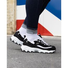 Skechers Damen Sneaker &raquo;D ́Lites - Biggest Fan&laquo; Freizeitschuh, Halbschuh, Schn&uuml;rschuh im trendigen Chunky-Style blau 37
