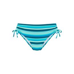 s.Oliver Damen s.Oliver Bikini-Hose seitlich regulierbar und mit trendigem Streifen-Design blau 36, N-Gr