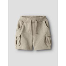 name it Jungen Sweatshorts &raquo;NMMOLI SWEAT SHORTS UNB NOOS&laquo; Baumwollmischung, verstellbarer und elastischer Bund, Cargotaschen 86, N-Gr