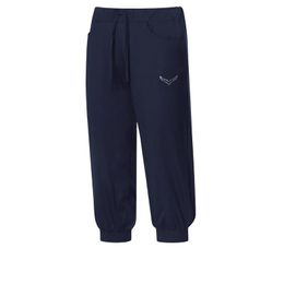 TRIGEMA Damen Jerseyhose &raquo;TRIGEMA H&uuml;fthose mit Kristallsteinen&laquo; blau S, US-Gr&ouml;&szlig;en