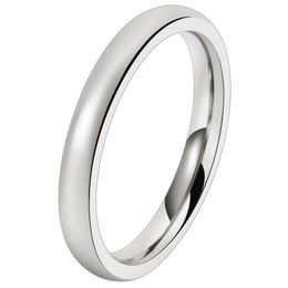 DOOSTI Unisex DOOSTI Trauring &raquo;Schmuck Geschenk Edelstahl Trauring Ehering Partnerring LIEBE&laquo; wahlweise mit oder ohne Zirkonia silber
