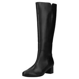Stiefel Gabor "Gabor Stiefel Glattleder", Damen, Gr. 40,5, schwarz, Glattleder, Schuhe Stiefel