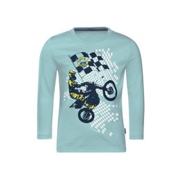 TRIGEMA Jungen Sweatshirt &raquo;TRIGEMA Langarmshirt mit sportlichem Motorrad-Print&laquo; blau 152