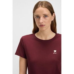 BOSS Orange Damen BOSS Orange T-Shirt &raquo;Esogo Premium Damenmode&laquo; mit Artwork auf der Brust rot S (36)