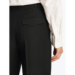 Tommy Hilfiger Damen Webhose &raquo;LINEN MIX RLXD STRAIGHT PANTS&laquo; mit Falten,k&uuml;hlendes Premium Leinen schwarz 36, N-Gr