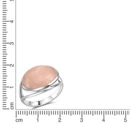 Celesta Damen Celesta Fingerring &raquo;Silber 925 rhodiniert mit echtem Rosenquarz&laquo; silber