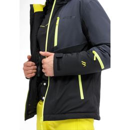 Maier Sports Damen Skijacke &raquo;MONZABON M 2.0&laquo; Herren Winterjacke, wasserdicht, 3 RV-Taschen und Kapuze, Regular fit grau 50