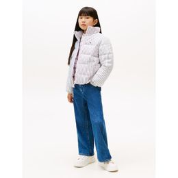 Tommy Hilfiger M&auml;dchen Steppjacke &raquo;MIX STRIPE PUFFER&laquo; f&uuml;r Kinder bis 16 Jahre, cooles Streifen-Design bunt 4 (104)