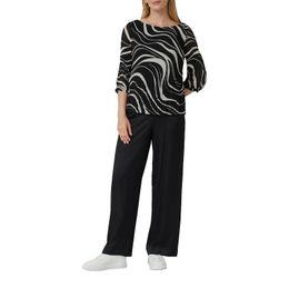 s.Oliver BLACK LABEL Damen s.Oliver BLACK LABEL Klassische Bluse mit All-Over Print schwarz 46