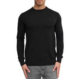 INDICODE Rundhalspullover »Wildman« Black L L Pullover von INDICODE