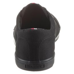 Tommy Hilfiger Herren Sneaker &raquo;H2285ARLOW 1D&laquo; , Freizeitschuh, Halbschuh, Schn&uuml;rer mit seitlicher Flaggen-Stickerei schwarz 44