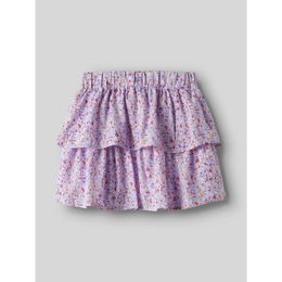 name it M&auml;dchen &raquo;NKFVINAYA SKIRT FFF NOOS&laquo; Kunstfaser, Stretch, Allover Druck 152