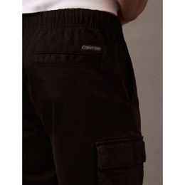 Calvin Klein Jeans Herren Cargoshorts &raquo;9" COTTON PULL ON CARGO SHORT&laquo; Mit G&uuml;rtelschlaufen schwarz XL, N-Gr
