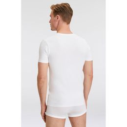 OLYMP Herren OLYMP T-Shirt &raquo;Casual&laquo; V-Ausschnitt, Ideal zum Unterziehen wei&szlig; XL