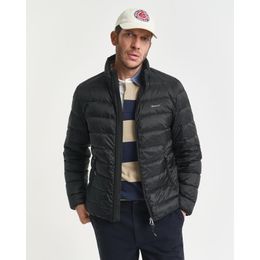 Gant Herren Steppjacke &raquo;LIGHT DOWN JACKET&laquo; 2-Wege-Rei&szlig;verschluss, &Uuml;bergangsjacke, regular fit schwarz XXL
