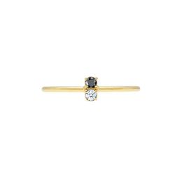 Elli DIAMONDS Damen Elli DIAMONDS Verlobungsring &raquo;Verlobungsring Schwarzer Diamant (0.06 ct) 375 Gelbgold&laquo; gold