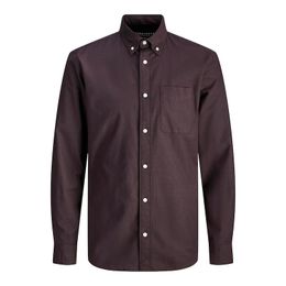 Jack & Jones PlusSize JACK & JONES PLUSSIZE Langarmhemd »JPRBLUBROOK OXFORD SHIRT L/S NOOS PLS« Fudge 5XL - N-Gr N-Gr 5XL Cooles Hemd von Jack & Jones Plus Size
