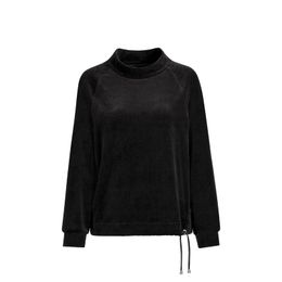 TRIGEMA Damen Sweatshirt &raquo;TRIGEMA Nicki Pullover mit Kordelzug&laquo; schwarz M