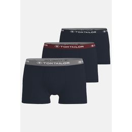 Tom Tailor Boxershorts »Buffer« 3er Pack, weich, bequem, basic, eng, Logobund, Baumwollmix blau-dunkel-multicolor1 XXL XXL Herren Hip Pants von Tom...