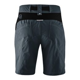 Gonso Herren Fahrradhose &raquo;Arico Basic&laquo; kurze Herren Radhose mit Sitzpolster, wasserabweisend, inkl. G&uuml;rtel grau XL, Normalgr&ouml;&szlig;en