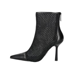 Steve Madden Damen Steve Madden High-Heel-Stiefelette &raquo;Steve Madden Stiefelette Leder/Mesh&laquo; schwarz 39