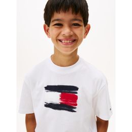 Tommy Hilfiger Jungen T-Shirt &raquo;FLAG ARCHIVE TEE SS&laquo; Kinder bis 16 Jahre wei&szlig; 4 (104)