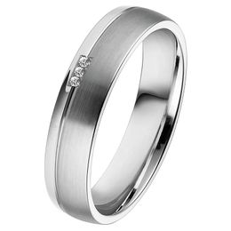 DOOSTI Unisex DOOSTI Trauring &raquo;Schmuck Geschenk Silber 925 Trauring Ehering Partnerring LIEBE&laquo; Made in Germany, wahlweise mit oder ohne Brillanten 