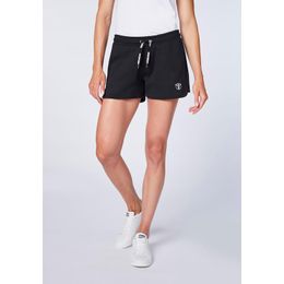 Chiemsee Sweatshorts Deep Black XL (42) - Normalgrößen Normalgrößen XL (42) Chiemsee Sweatshorts mit Tunnelzug