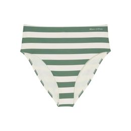 Marc O'Polo MARC O'POLO Highwaist-Bikini-Hose »Classic Stripes« mit hohem Taillenbund green-white M - N-Gr N-Gr M Damen-Bikinihose von Marc O'Polo