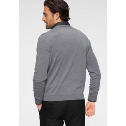 OLYMP Herren OLYMP Rundhalspullover &raquo;OLYMP Strick Casual&laquo; moderner Strickpullover grau XL