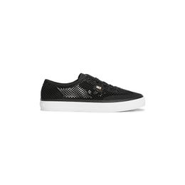 Tommy Hilfiger Damen Plateausneaker &raquo;TH OPEN MESH VULC SNEAKER&laquo; , Freizeitschuh, Halbschuh, Schn&uuml;rschuh mit Logoflagge schwarz 35