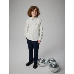 name it Kinder Langarmhemd &raquo;NKMNEWSA f&uuml;r Jungen mit Knopfleiste und Baumwollkomfort&laquo; unifarben, casual, regular fit, Baumwolle, Hemdkragen blau 146/