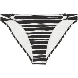 Marc O'Polo Marc O'polo Damen Marc O'Polo Bikini-Hose &raquo;Summer Blacks&laquo; mit seitlichen Ringakzenten schwarz-wei&szlig; S, N-Gr