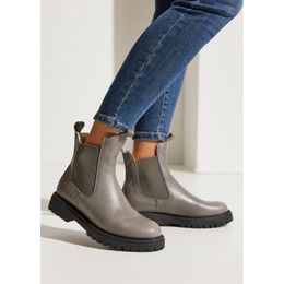 ELBSAND Damen Stiefelette &raquo;Chelseaboots&laquo; Stiefel, Boots, Winterstiefel, Schlupfstiefel aus Leder mit Warmfutter 36