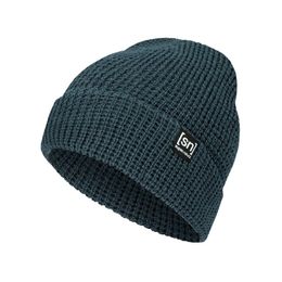 super.natural Merino Mütze CITY BEANIE in blau | Gr.: onesize