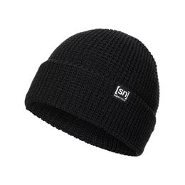 super.natural Merino Mütze CITY BEANIE in schwarz | Gr.: onesize