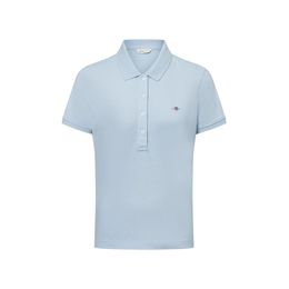 Gant Poloshirt SLIM SHEILD CAP SLEEVE in hellblau | Gr.: S