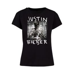 F4NT4STIC Ladies Box Tee Justin Bieber Purpose Album Cover in schwarz | Gr.: S