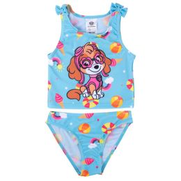 Zweiteiler PAW PATROL Tankini mit Schleifen - Skye Schwimmanzug in blau | Gr.: 122/128