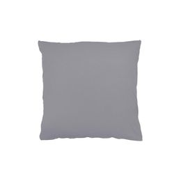 Traumschloss Exclusiv Edel-Jersey Kissenbezug in grau | Gr.: 80x80 cm
