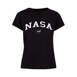 F4NT4STIC Ladies Box T-Shirt NASA Collegiate Logo in schwarz | Gr.: XL